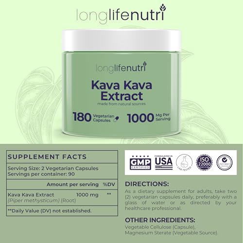 1000mg kava kava for stress relief