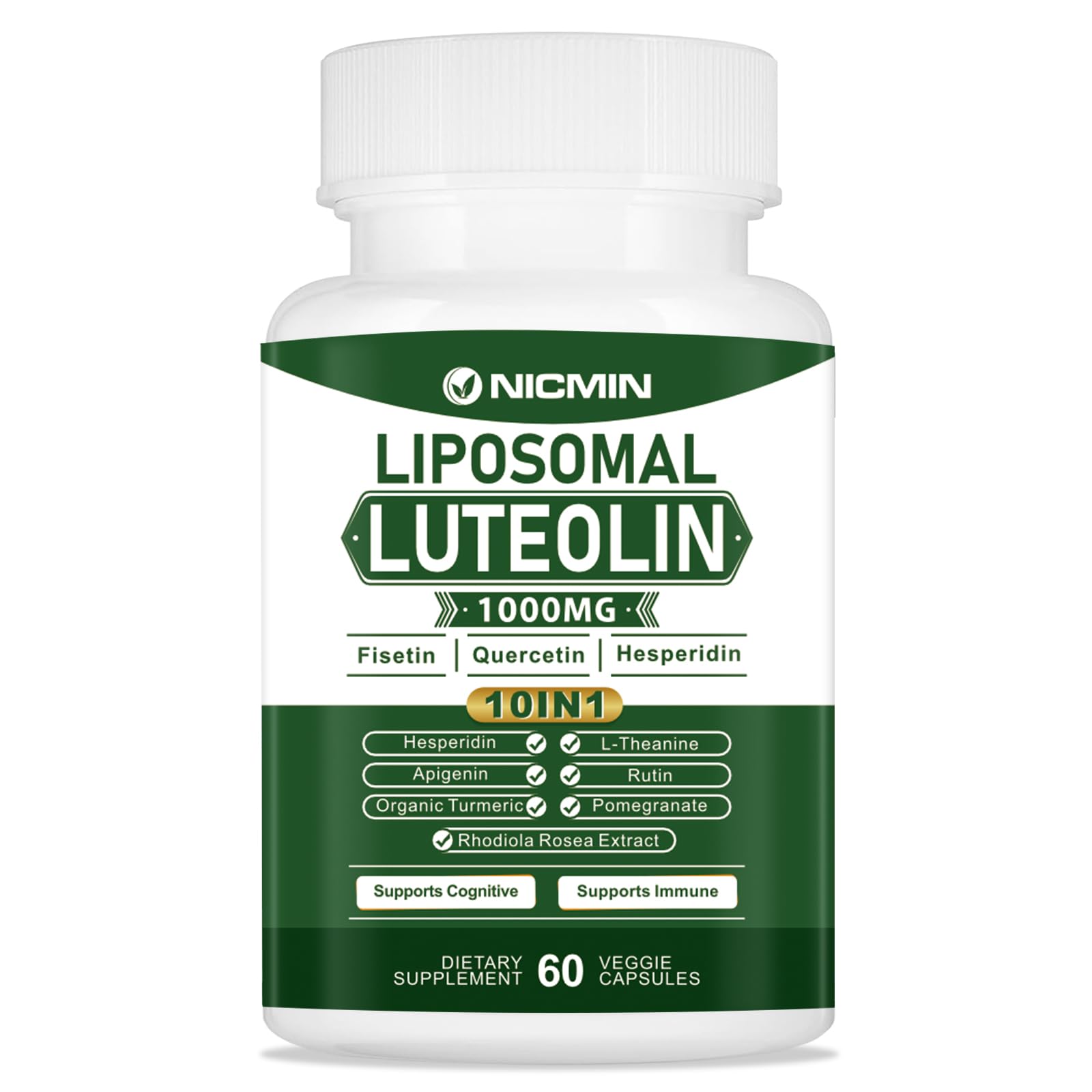 1000MG liposomal luteolin supplement capsules
