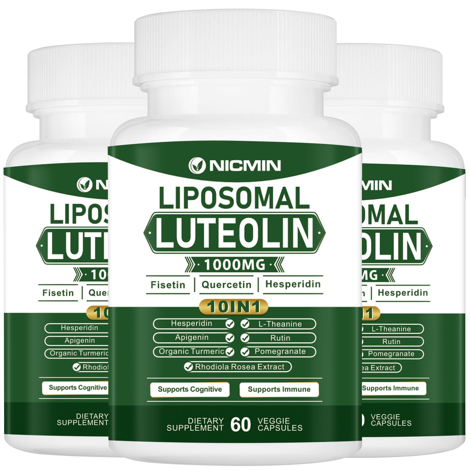 1000MG liposomal luteolin supplement capsules