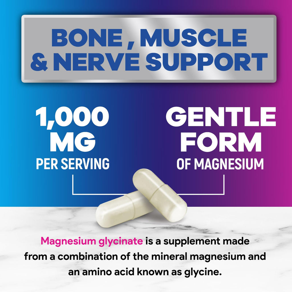 1000mg magnesium capsules for daily wellness