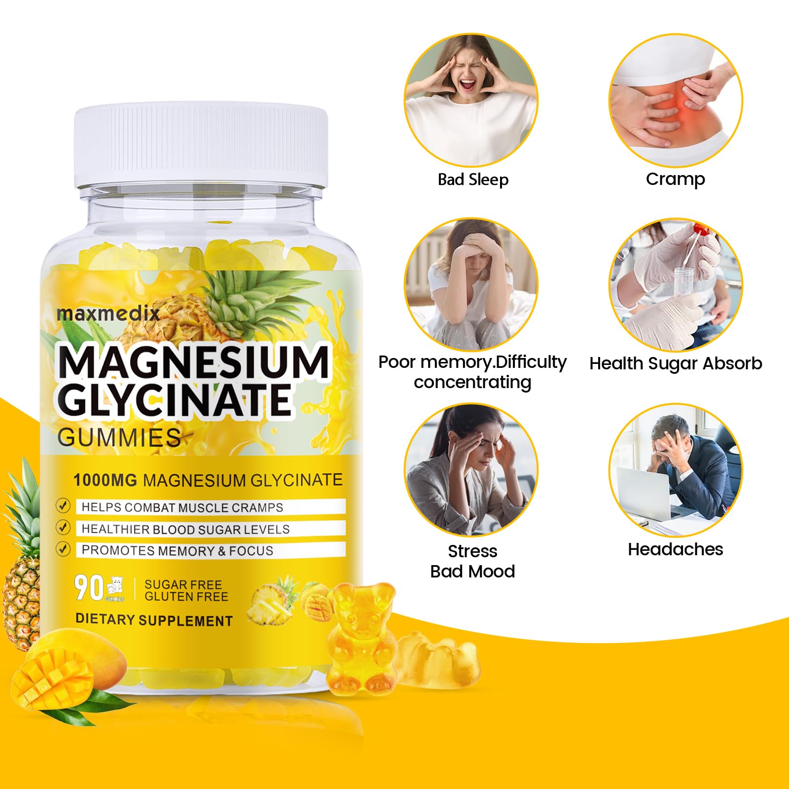 1000mg magnesium glycinate formula