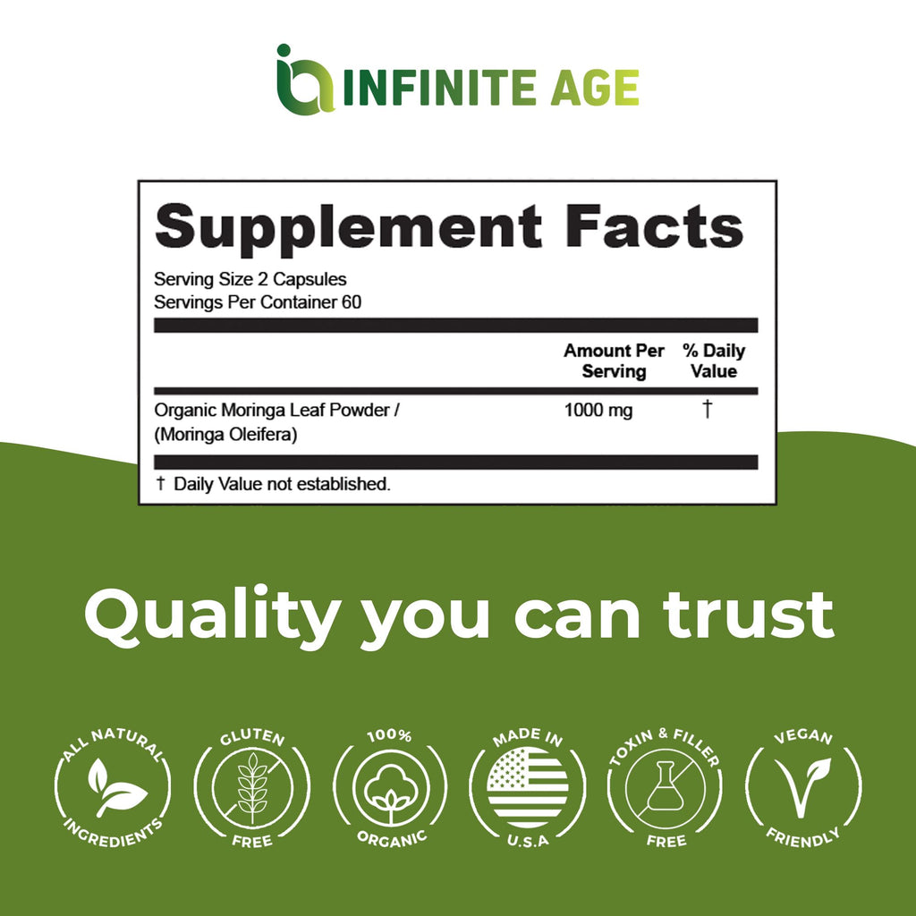 1000mg moringa leaf powder dosage