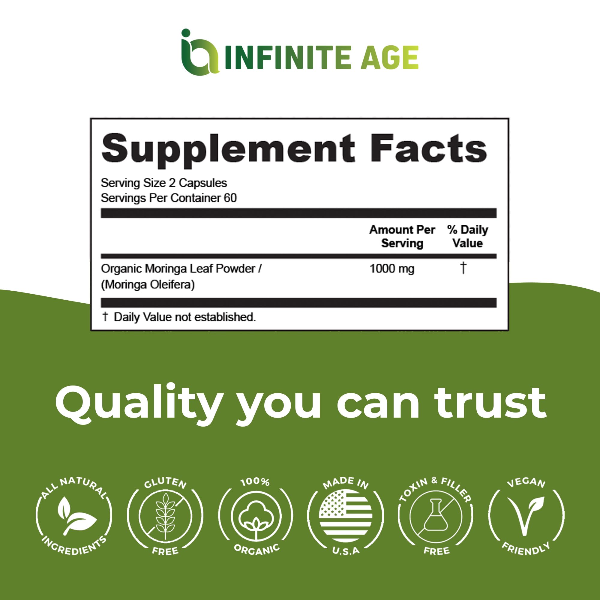 1000mg moringa leaf powder dosage