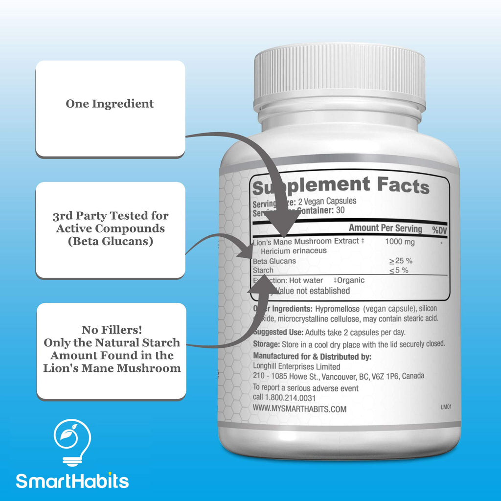 1000mg organic mushrooms for immune boost