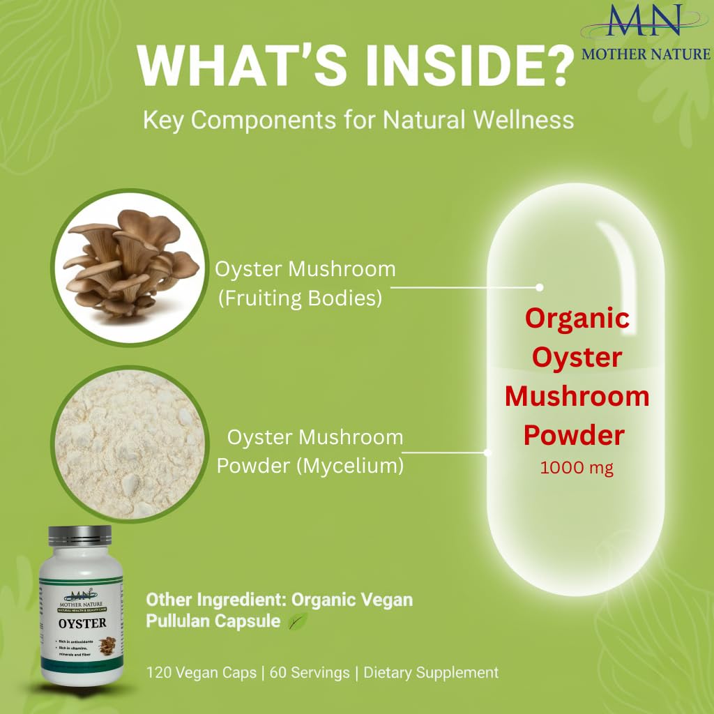 1000mg oyster mushroom health benefits