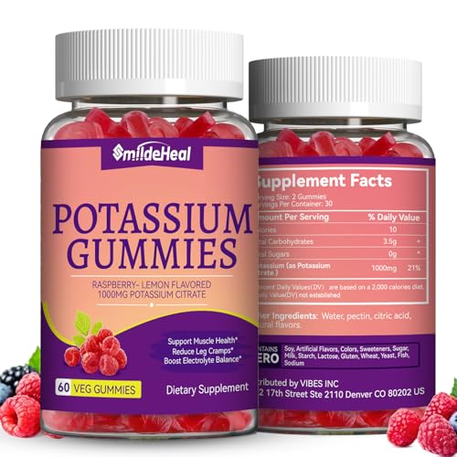 1000mg potassium for muscle health