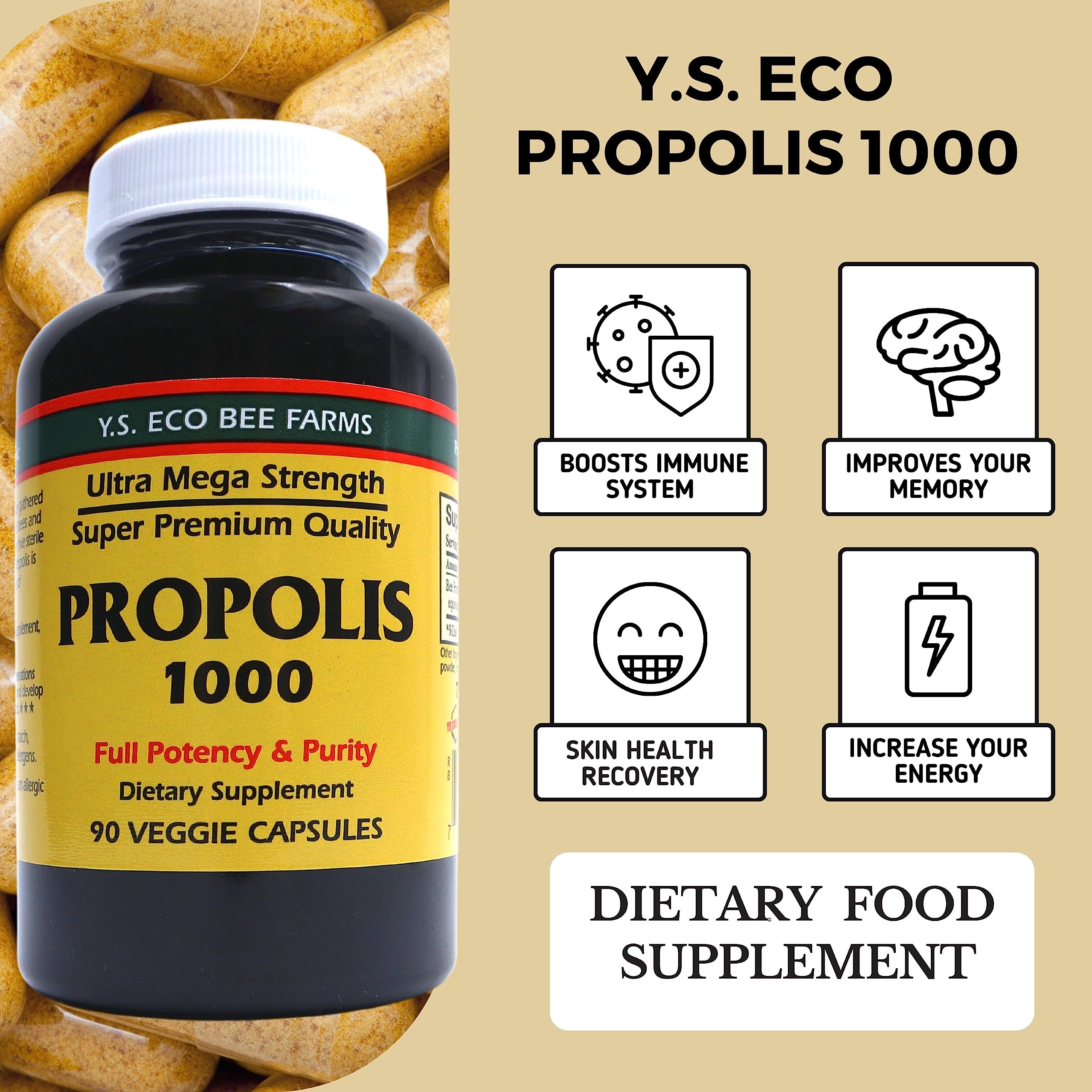 1000mg propolis for immune health