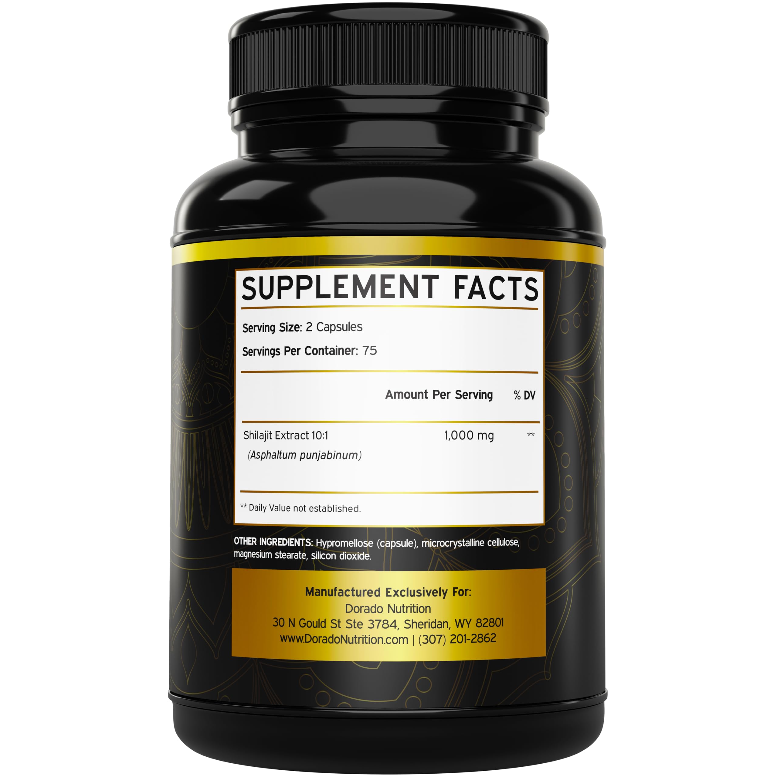 1000mg Shilajit extract per serving