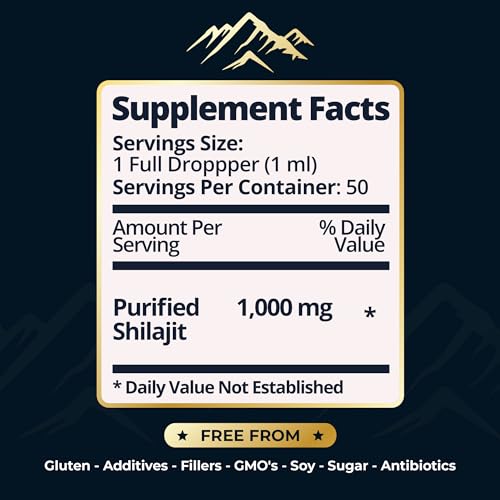 1000mg Shilajit for daily wellness