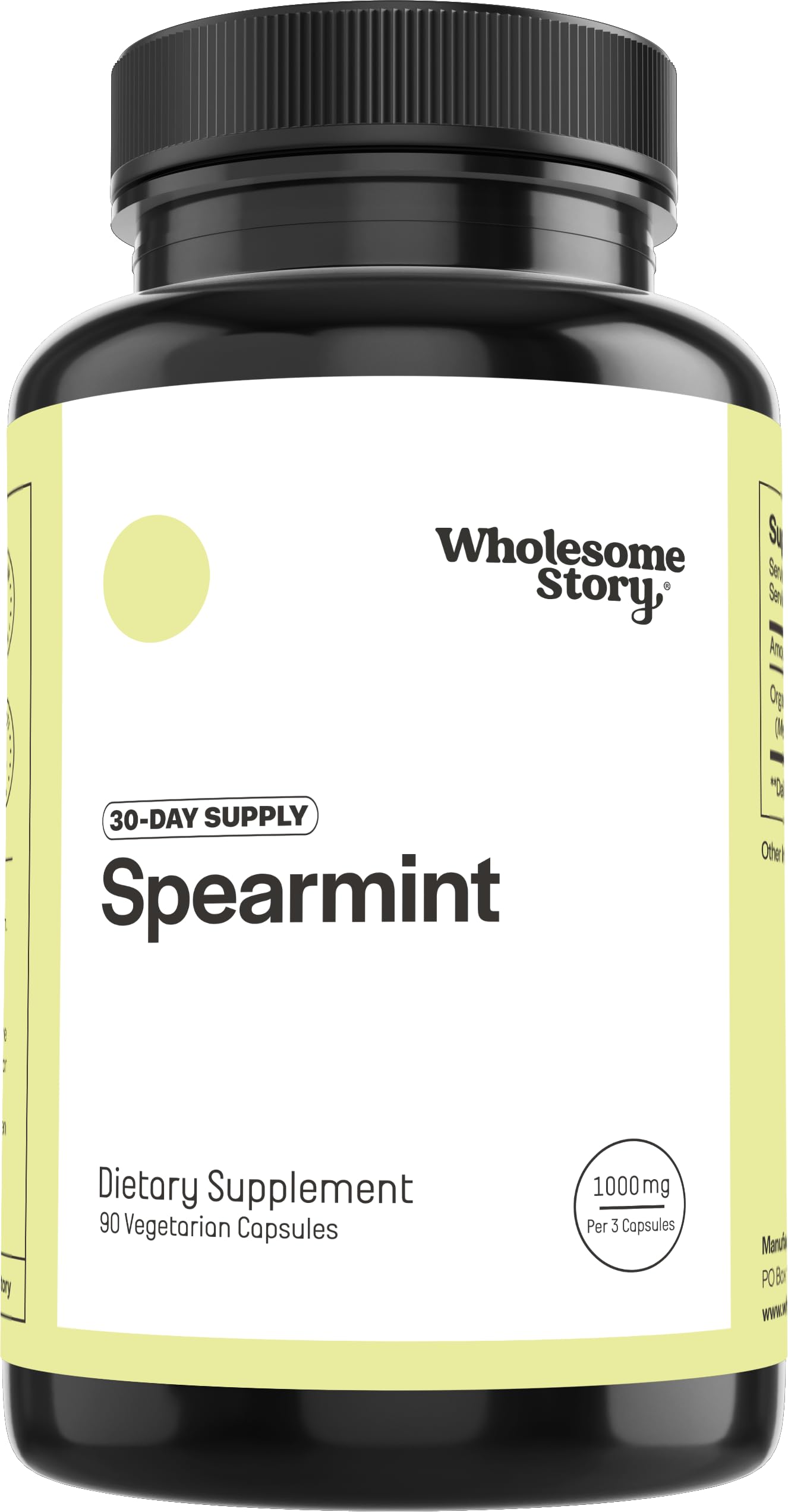1000mg spearmint leaf supplement benefits