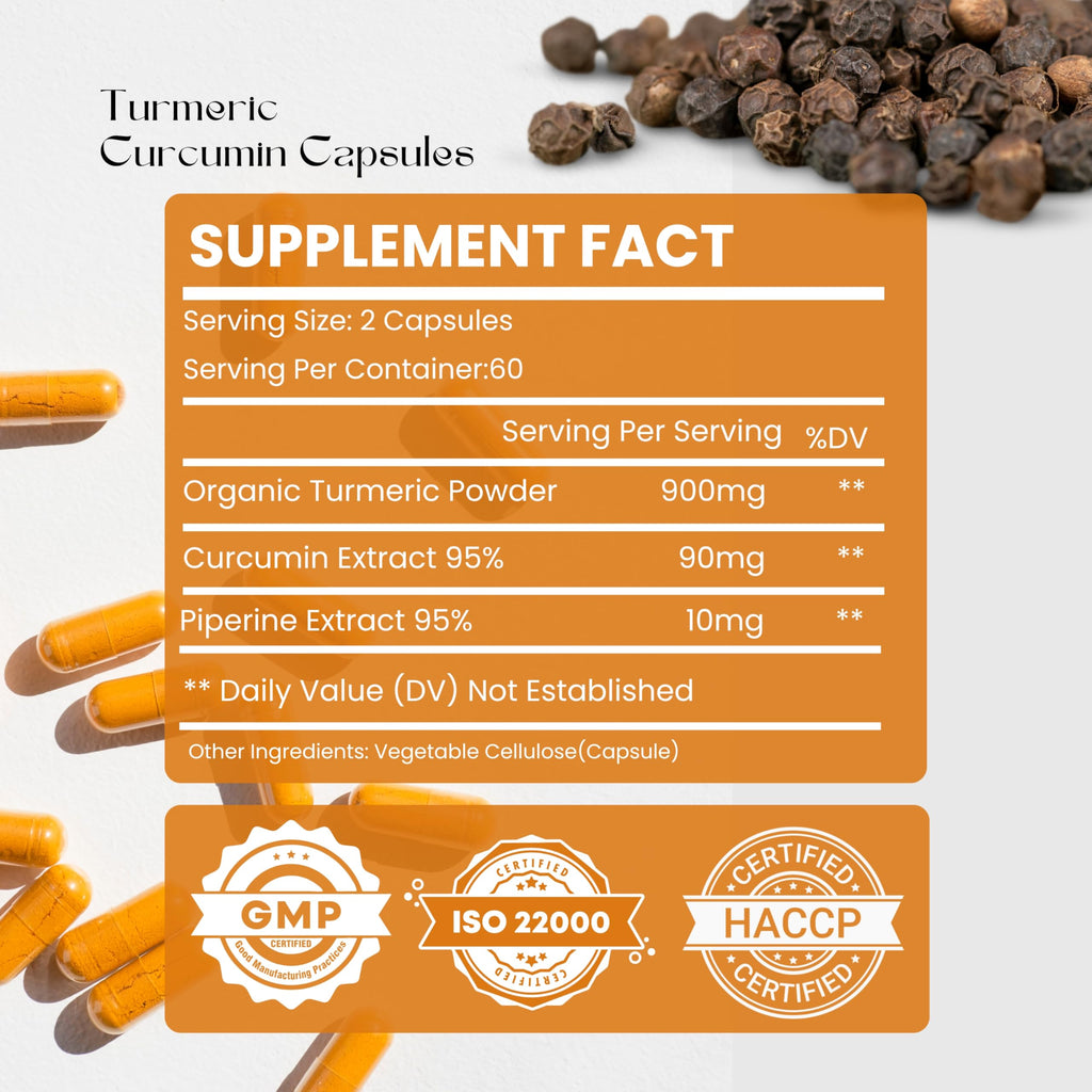 1000mg turmeric for daily health