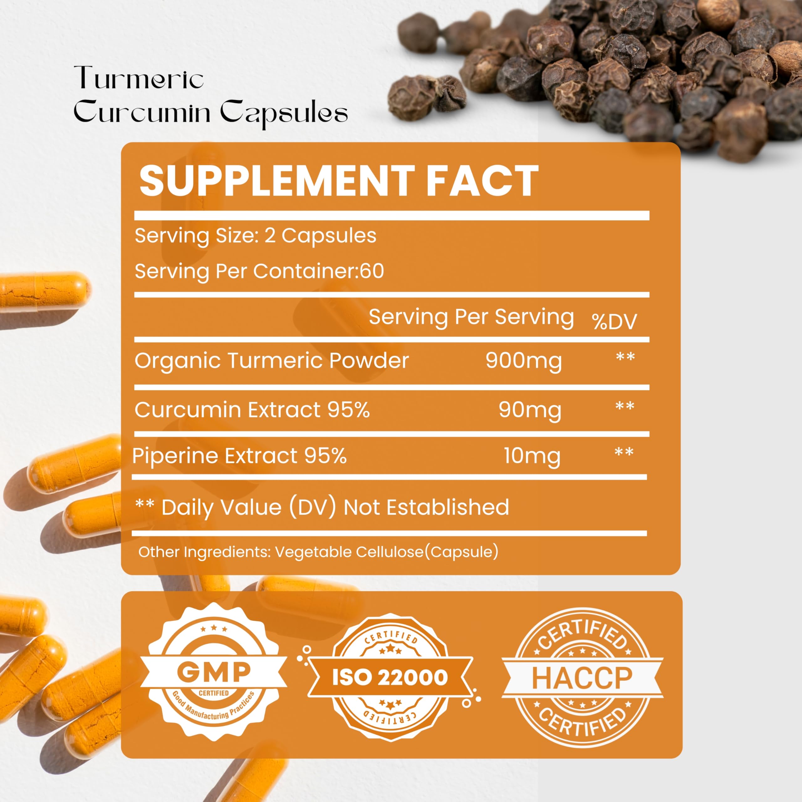 1000mg turmeric for daily health