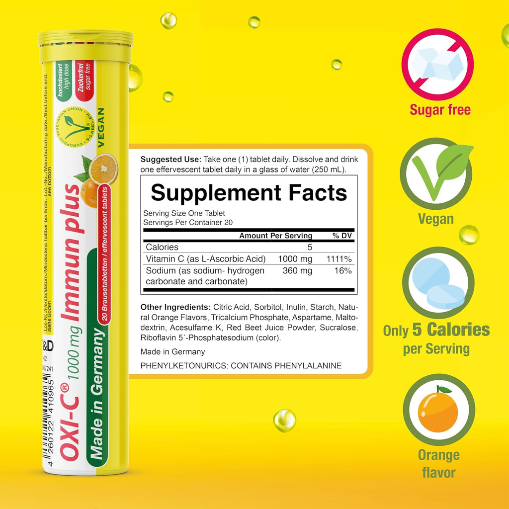 1000mg vitamin C daily supplement