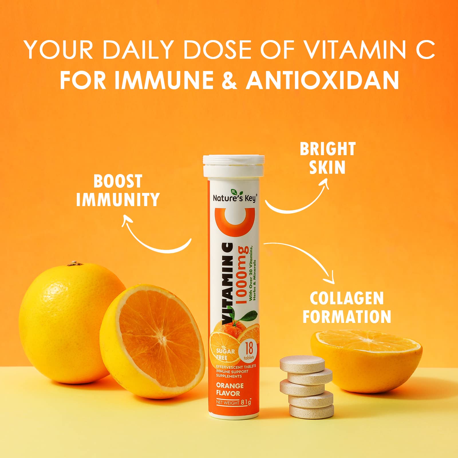1000mg vitamin C for daily health