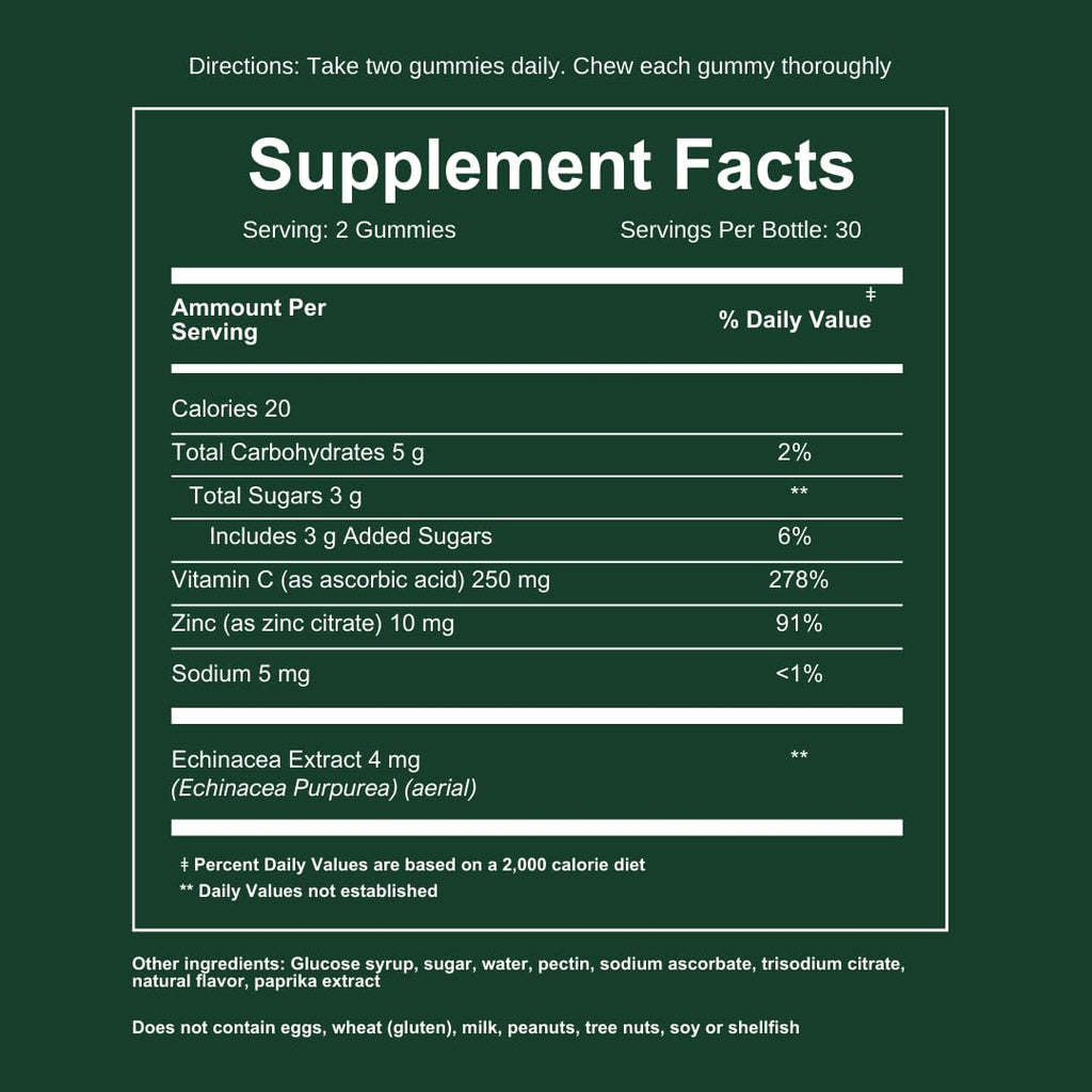 1000mg vitamin C supplement pack