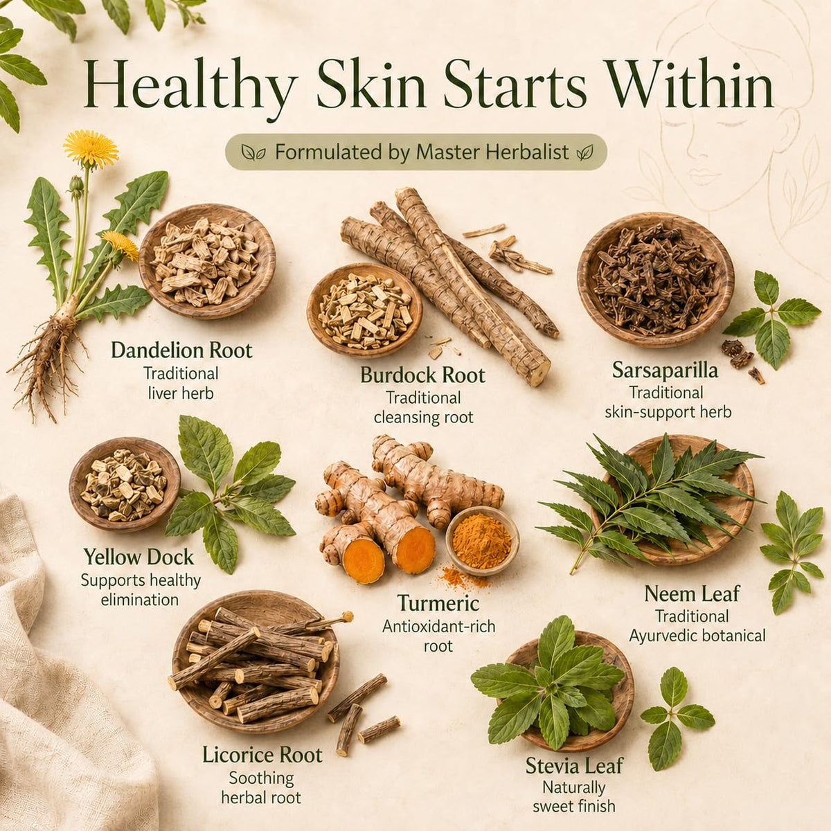 100g acne tea for clear skin