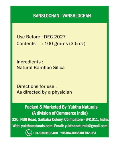 100g bamboo silica for vitality