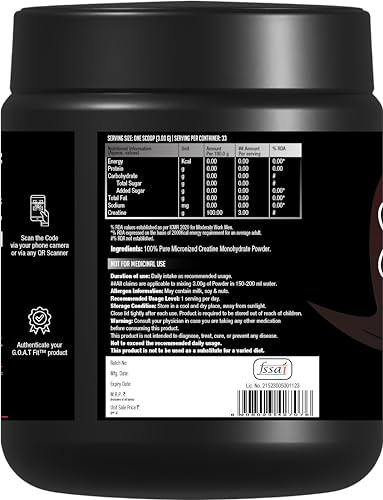 100g creatine for optimal performance
