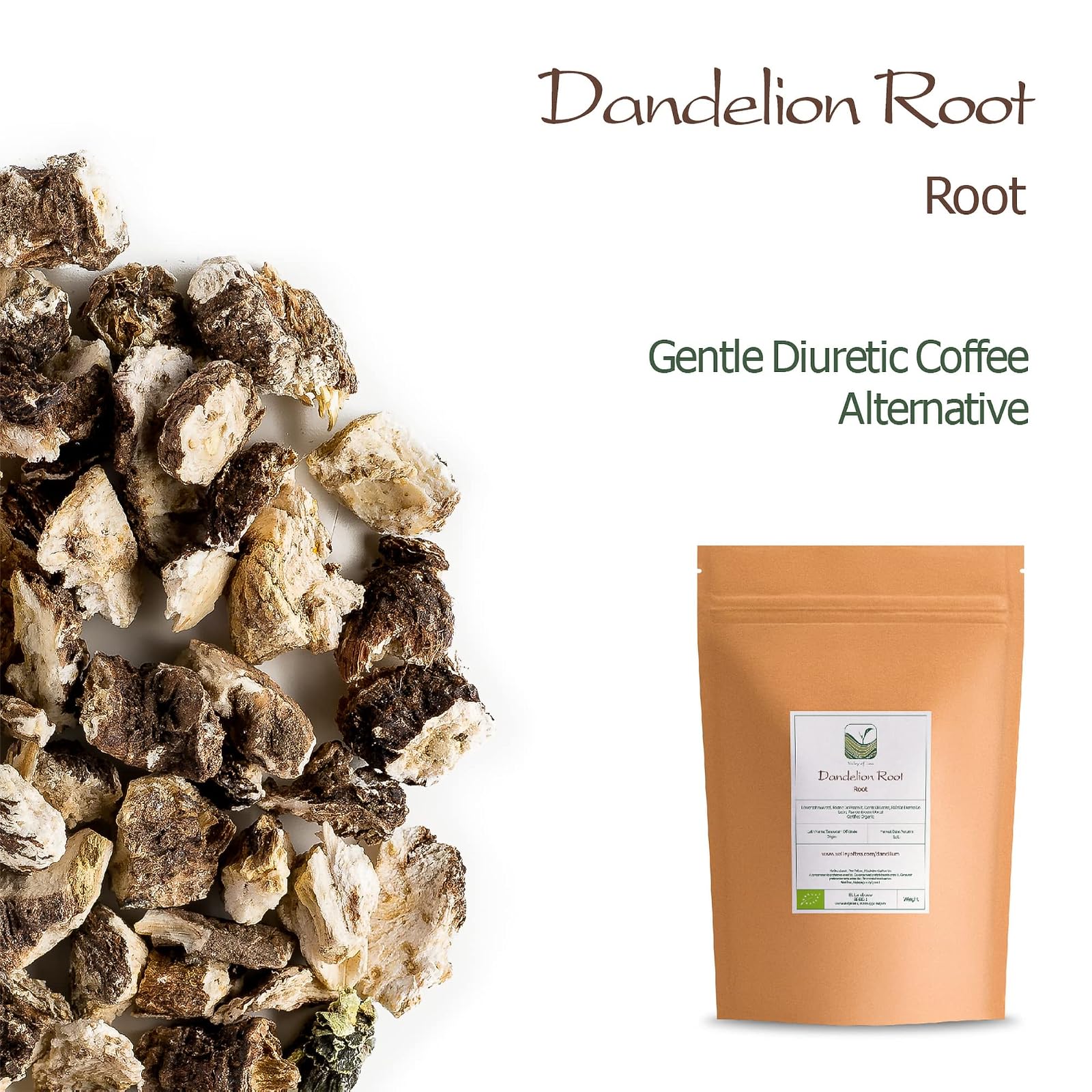 100g dried dandelion root for detox