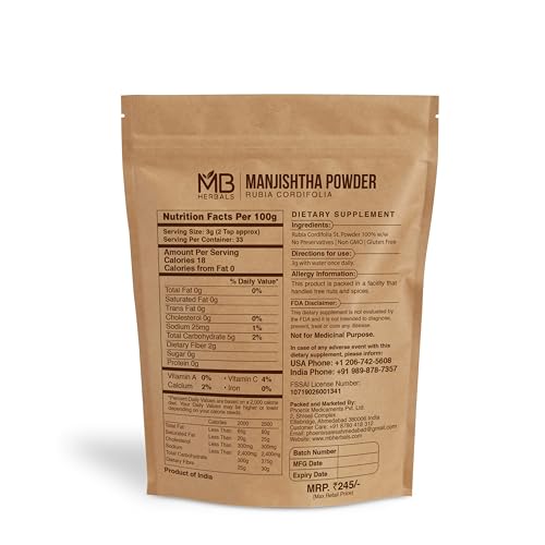 100g manjishtha for herbal remedies