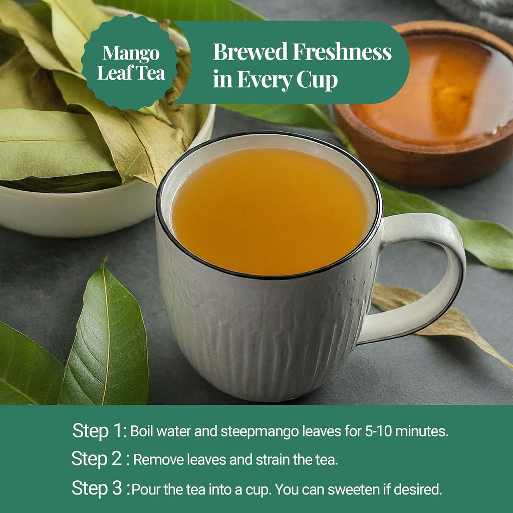 100g pack of dried mango leaves