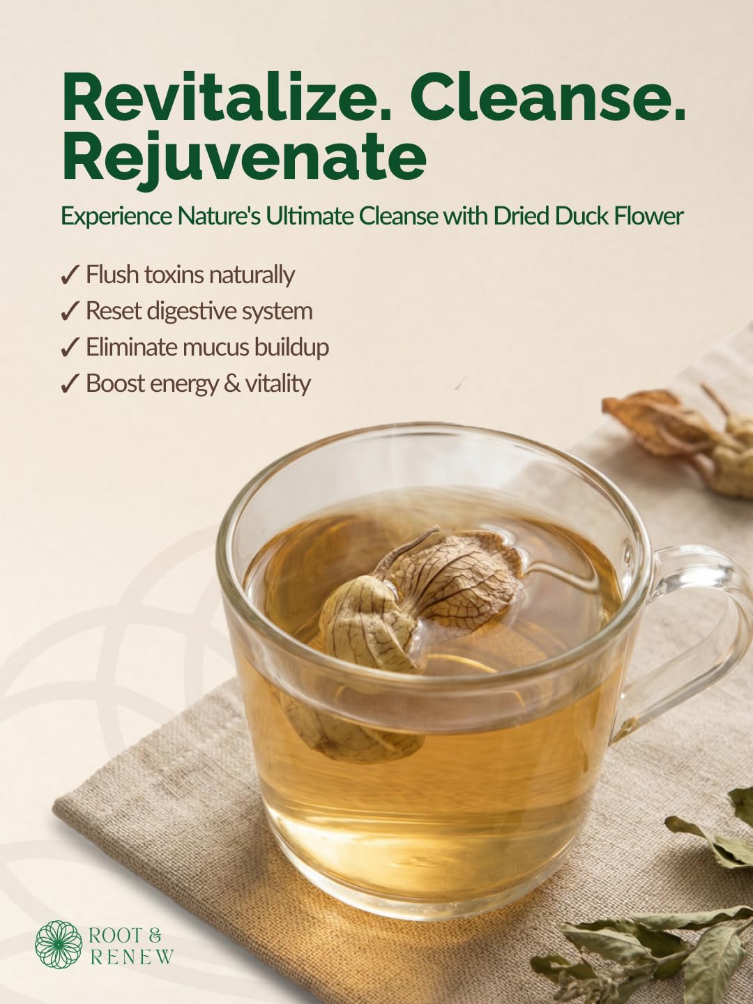 100g whole dried duck flower tea