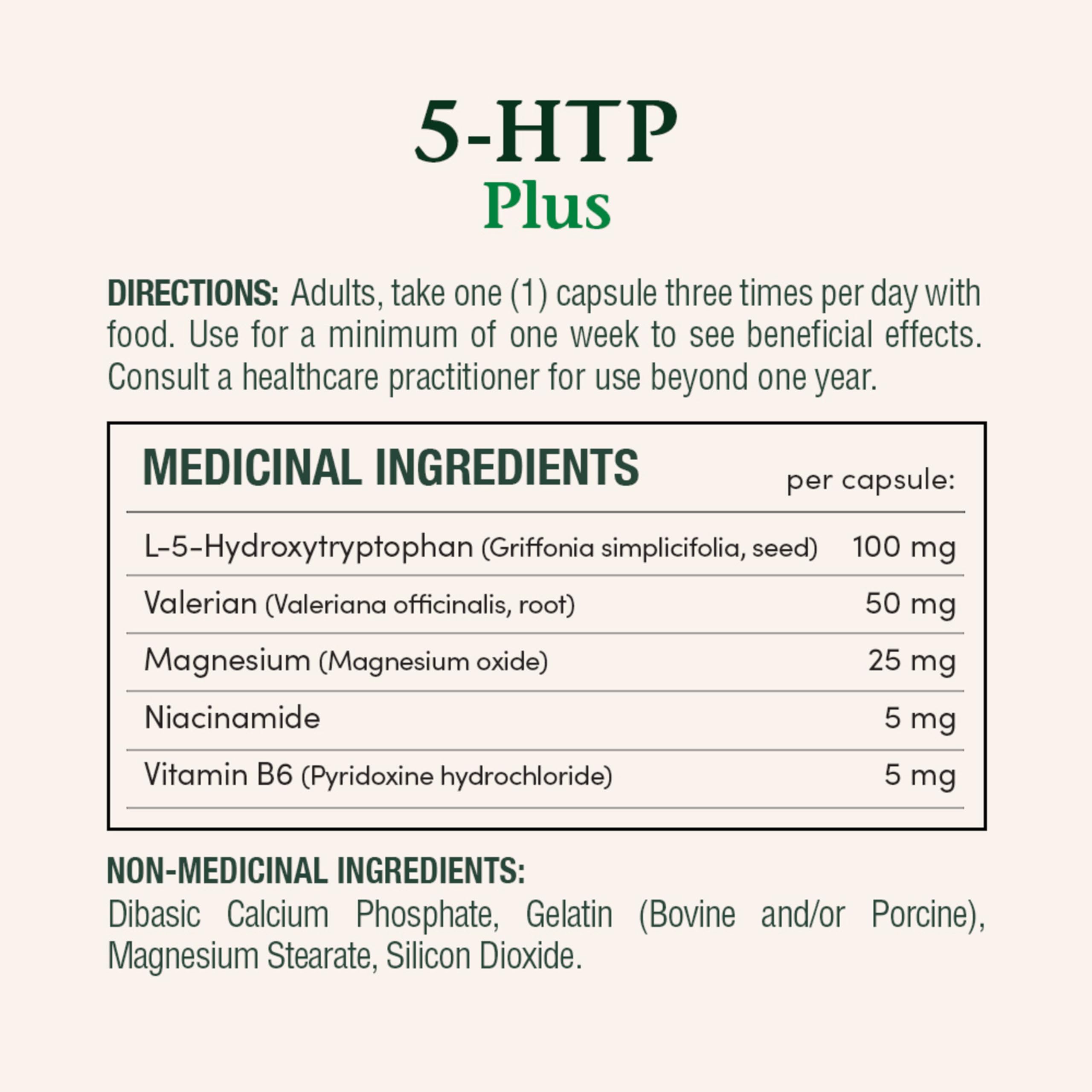 100mg 5-HTP for emotional balance