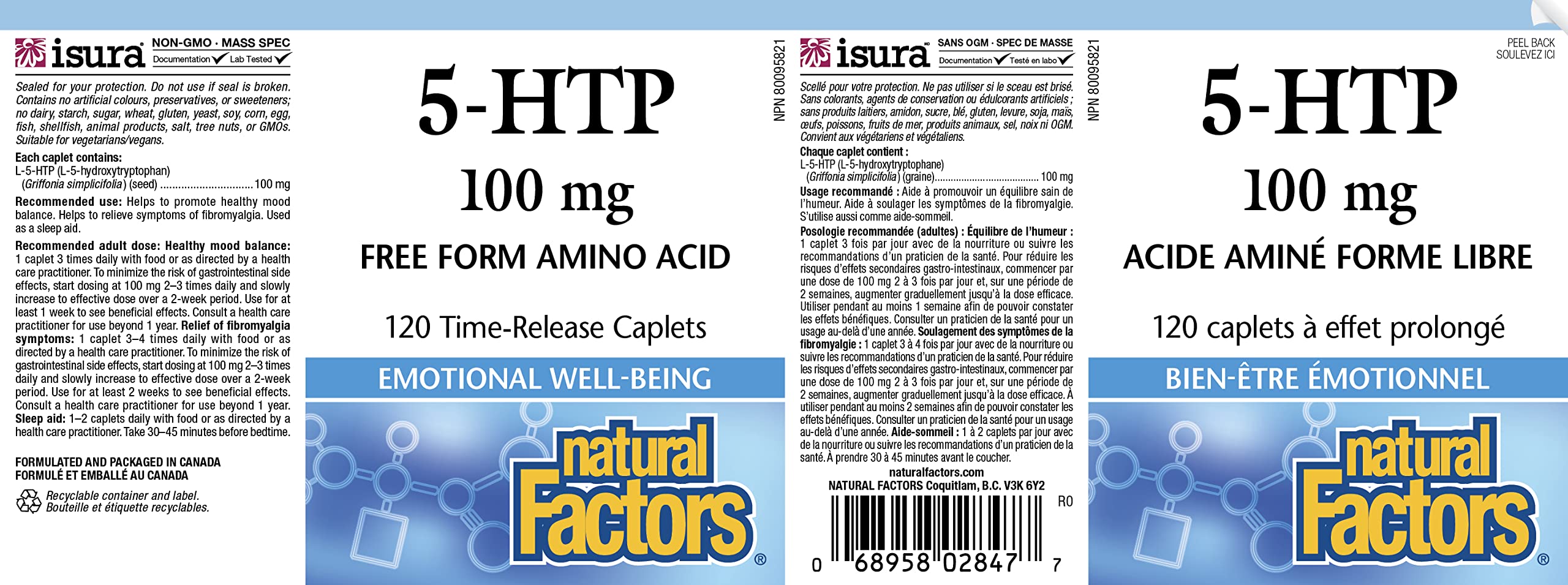 100mg 5-HTP for stress relief