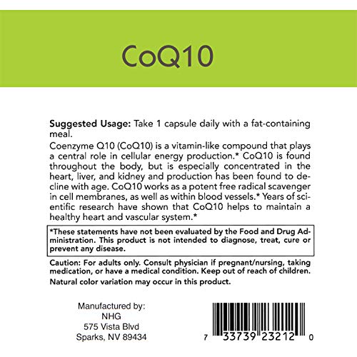 100mg CoQ10 with hawthorn extract