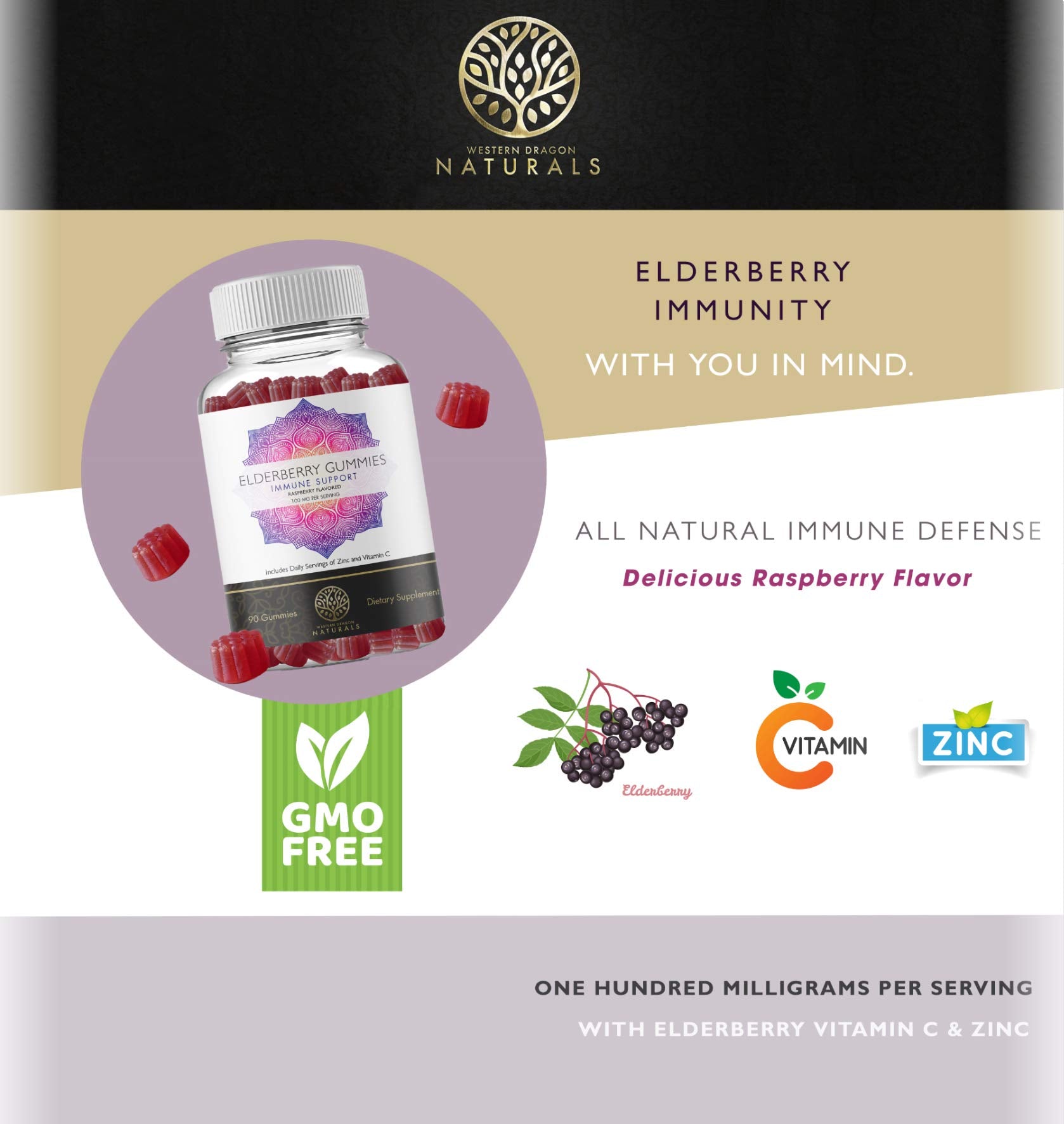100mg elderberry extract per serving