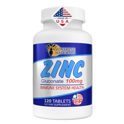 100mg zinc tablets for skin health