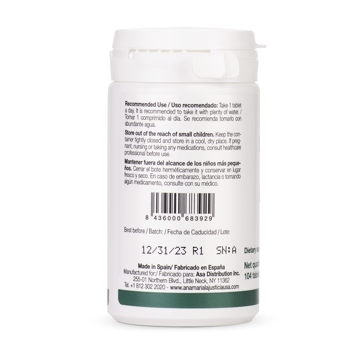 104 days of algae multivitamins