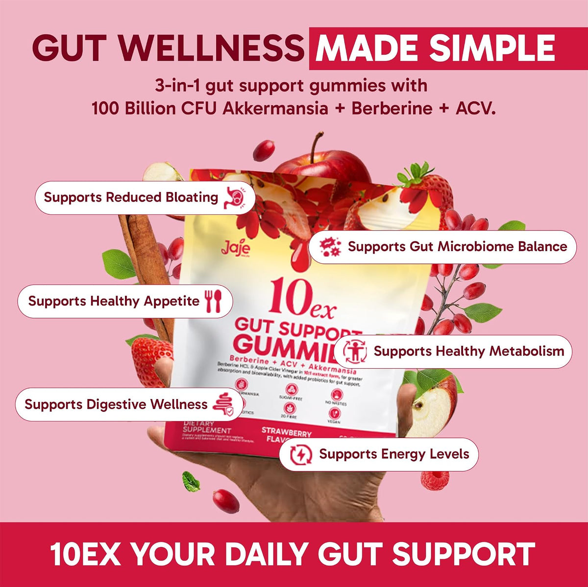 10ex herbal gummies for digestion