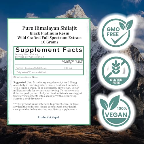 10g Shilajit resin with spoon
