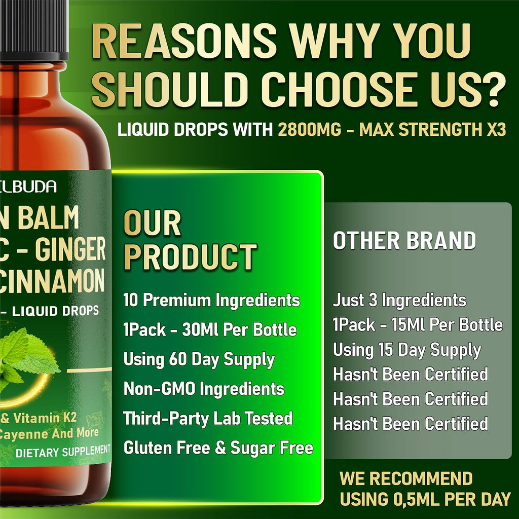 10in1 lemon balm drops dosage