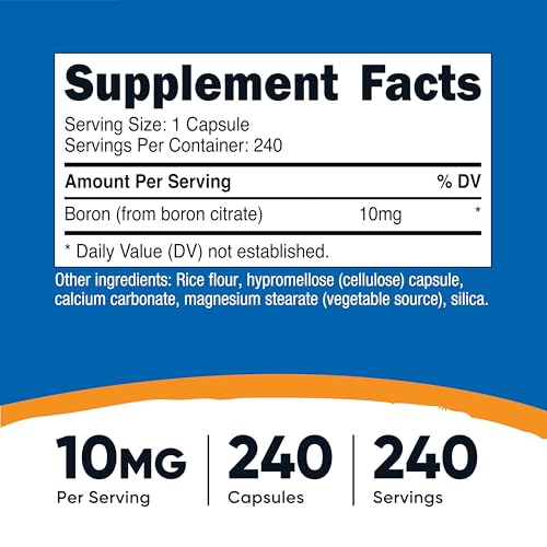 10mg boron capsules for daily support
