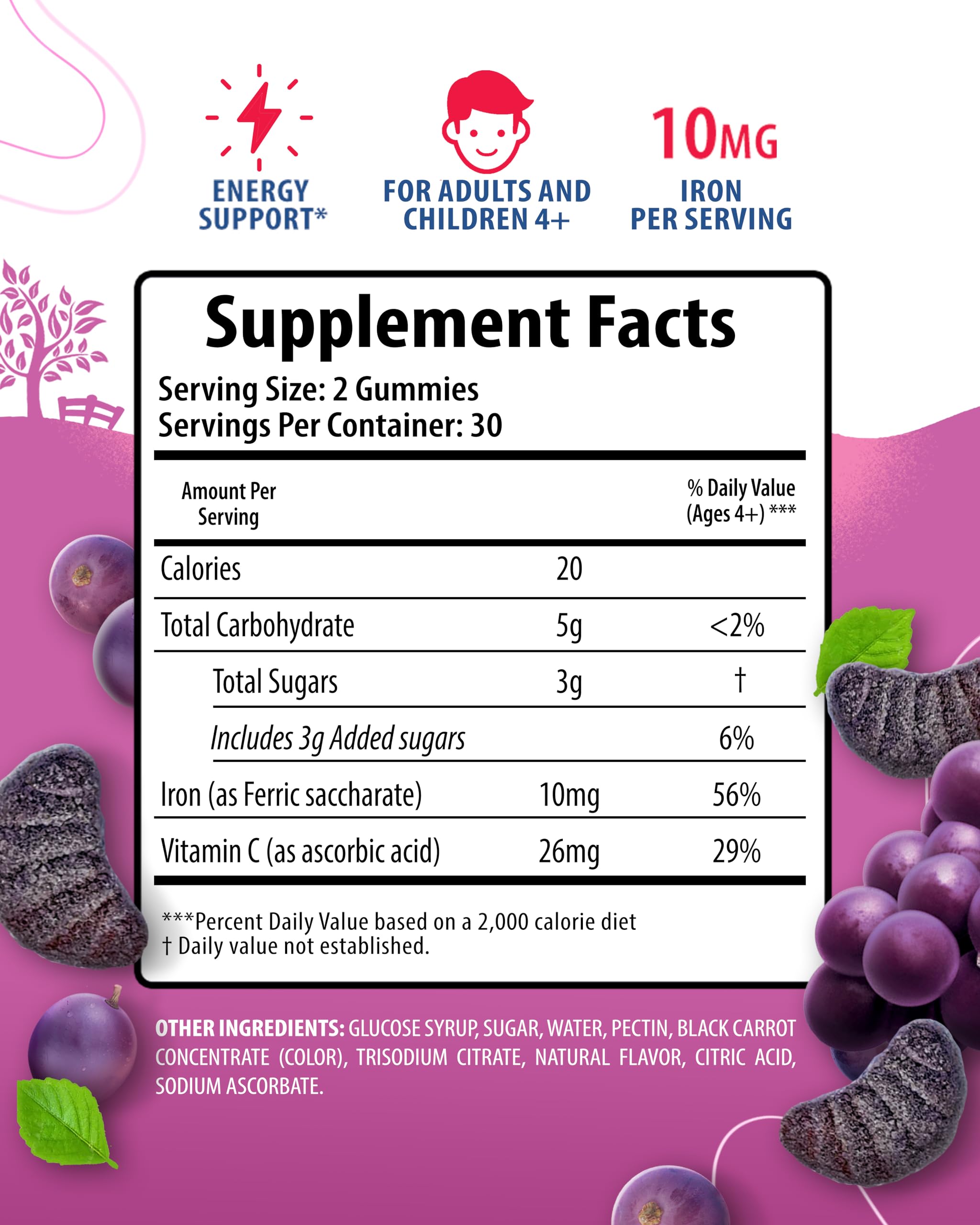 10mg iron per serving