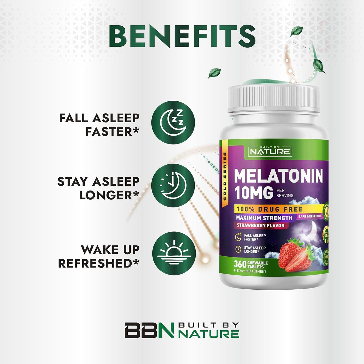 10mg melatonin for restful nights