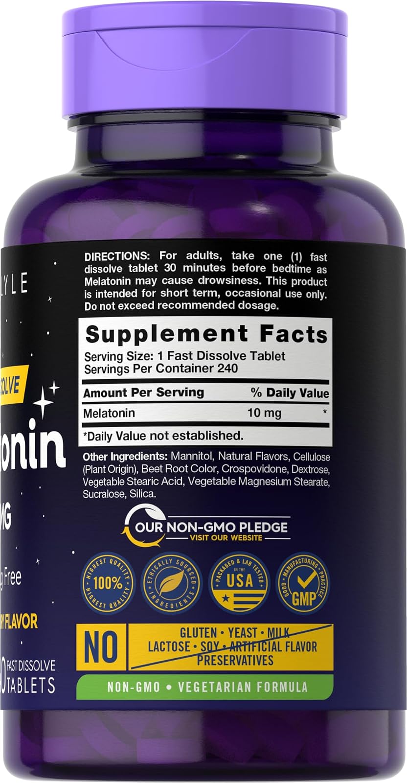 10mg melatonin for restful sleep