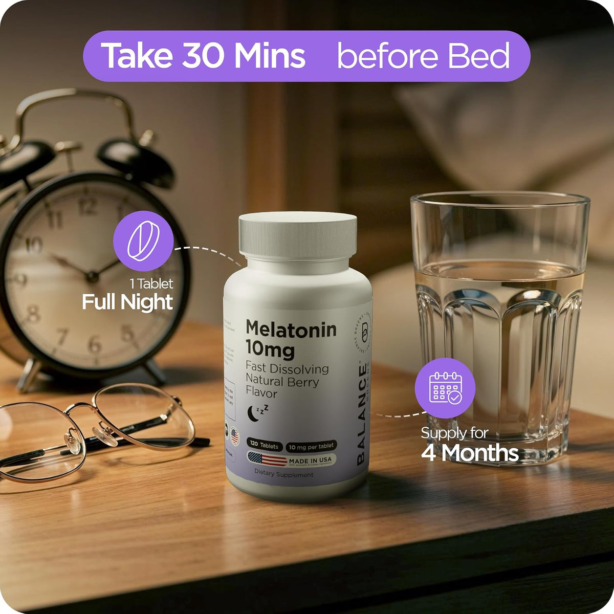 10mg melatonin for sleep support