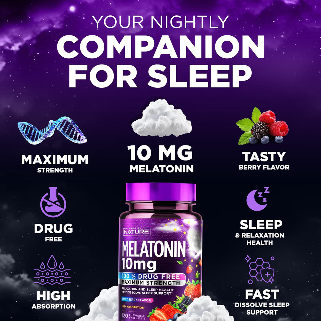 10mg melatonin for sleep support