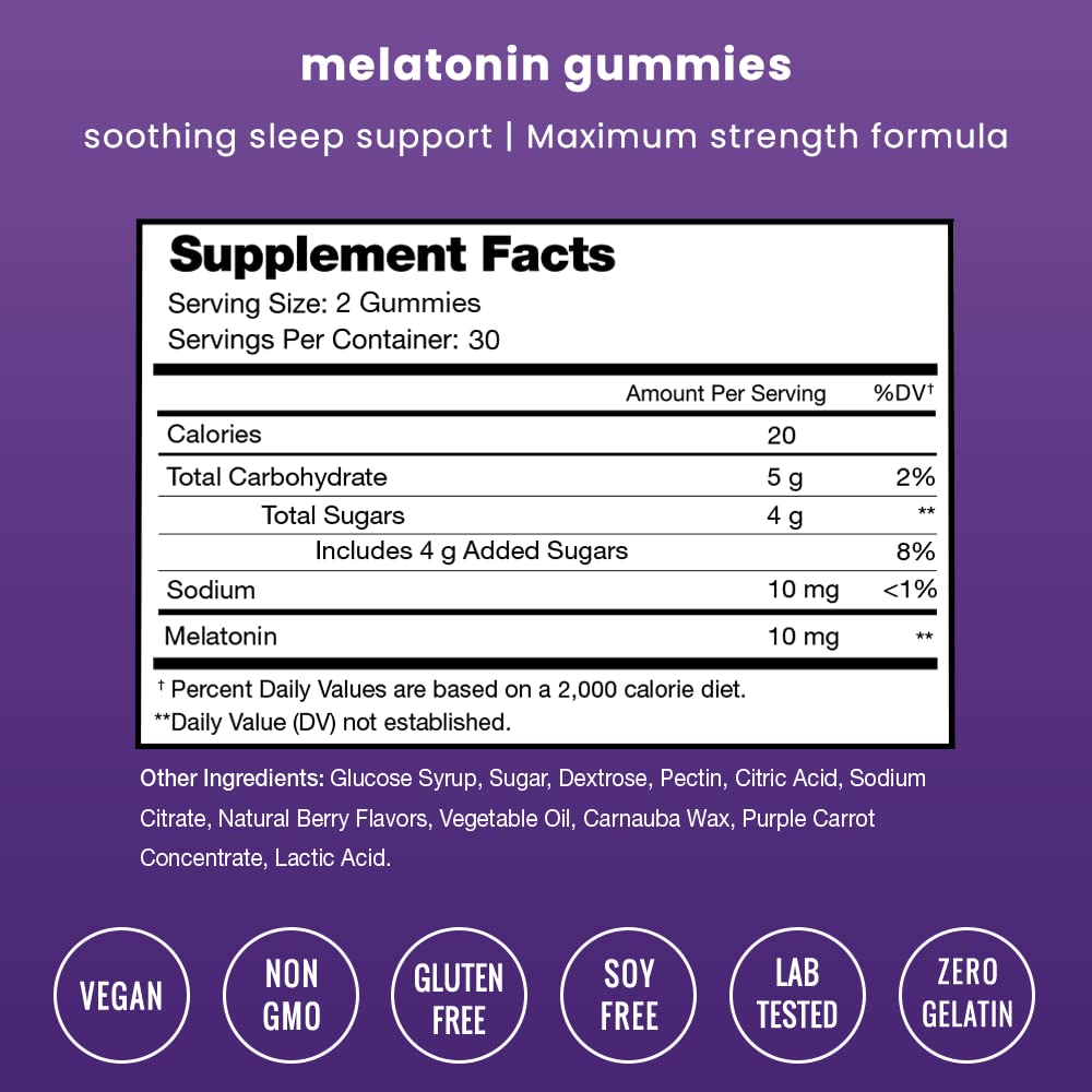 10mg melatonin gummies for relaxation