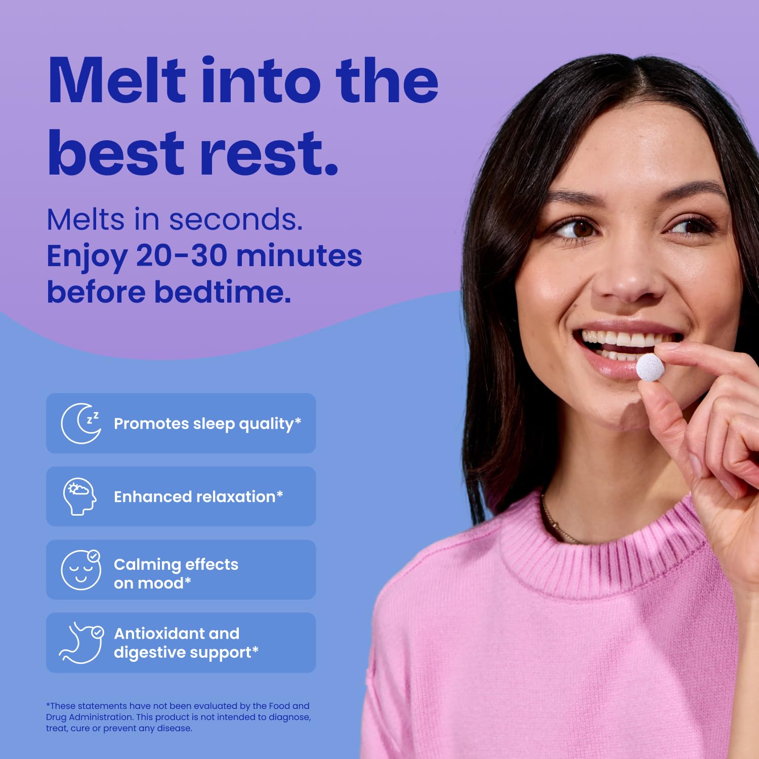 10mg melatonin mints for restful nights