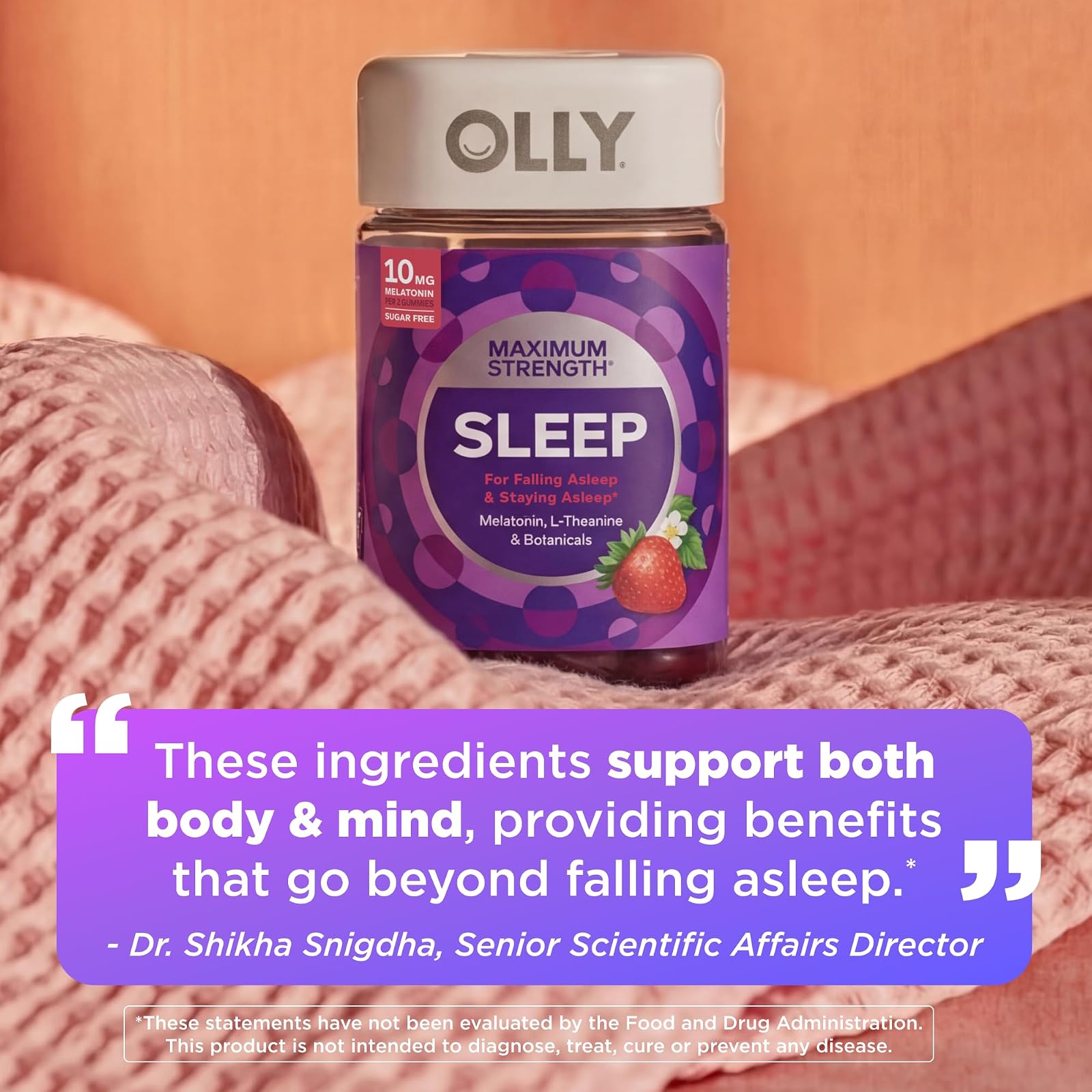 10mg melatonin support for better nights