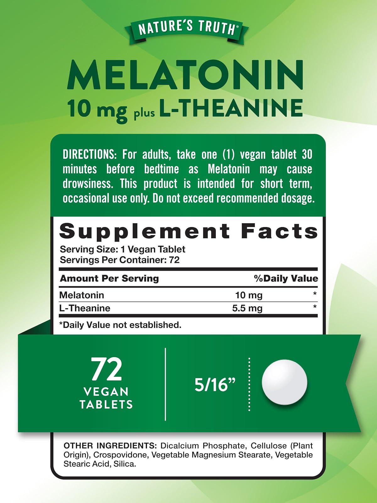 10mg melatonin tablets for better nights