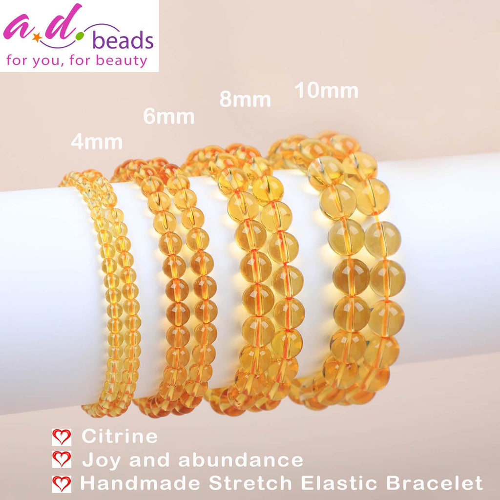 10mm citrine bracelet for healing