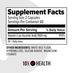 10X Health vitamin c for energy