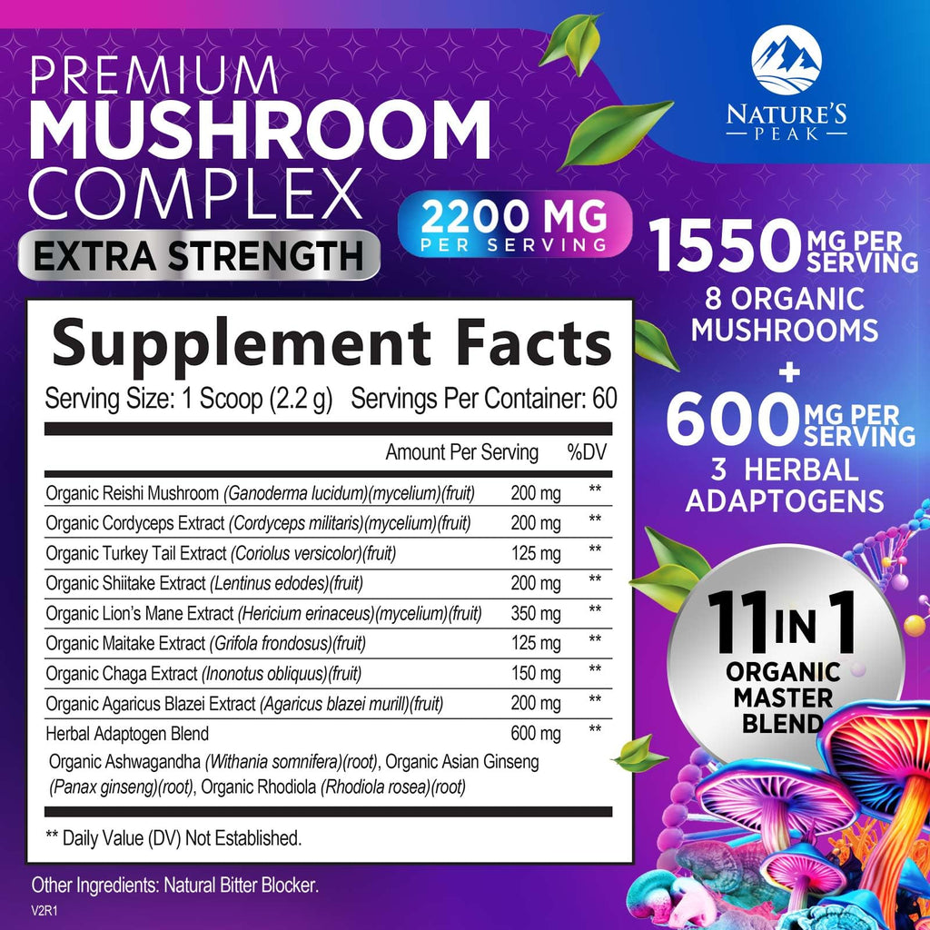 11-in-1 mushroom powder blend benefits