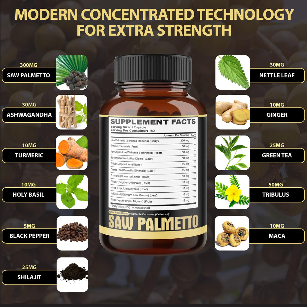 11-in-1 saw palmetto supplement benefits