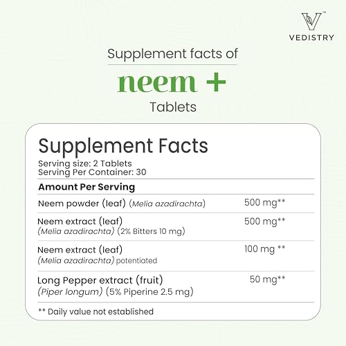 1100mg neem for skin benefits